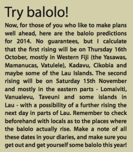Balolo Rising in Fiji – FIJI Shores and Marinas